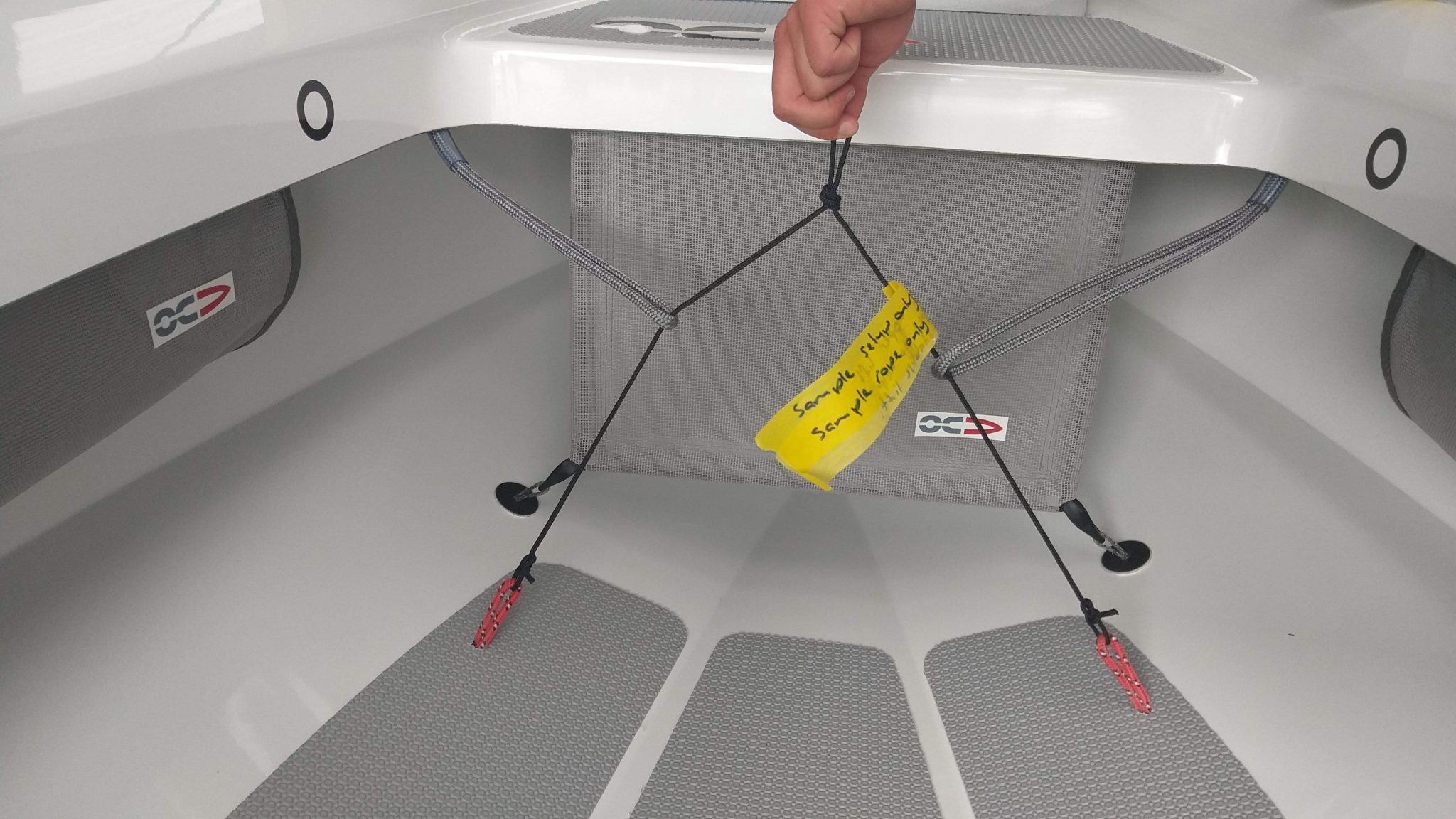 Special Lifting Points using carbon pad eyes - Offshore Cruising Tenders